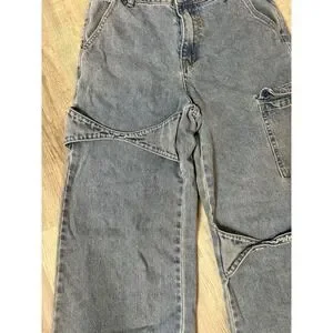 Cider | Jeans | Cider Jeans Womens Small Wide Leg Mid Rise Cargo Jean ...